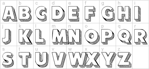 3d Block Letter S